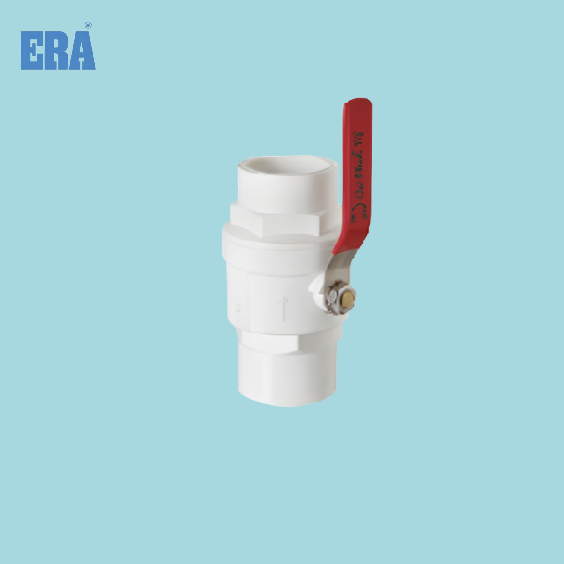 TWO PCSES BALL VALVE WHITH STAINLESS STEEL HANDLE